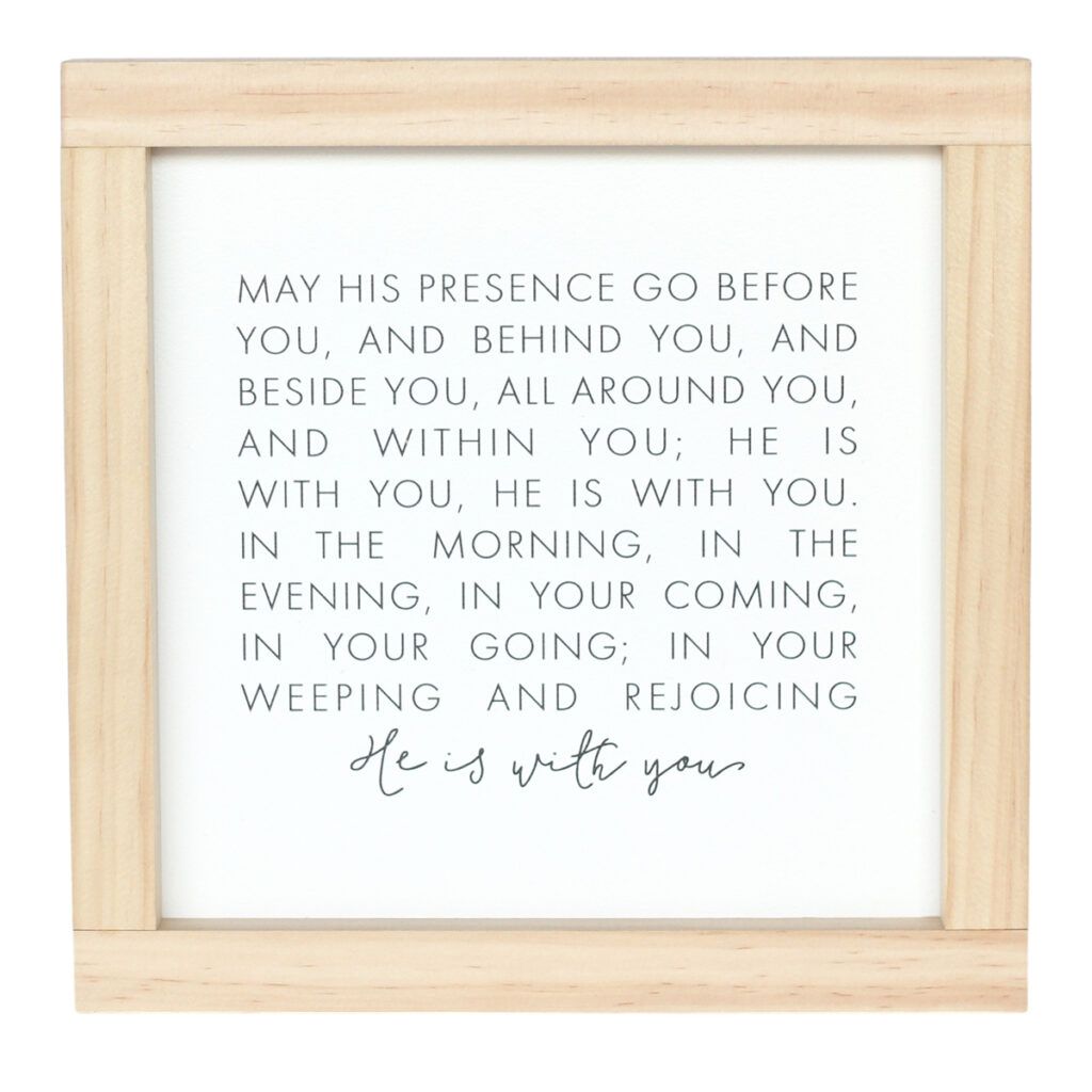 The Blessing Wood Sign (9 x 9) - Guideposts